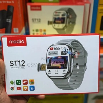 Montre intelligente Modio ST12 Carte SIM (4G) + 3 Bracelets silicone ...