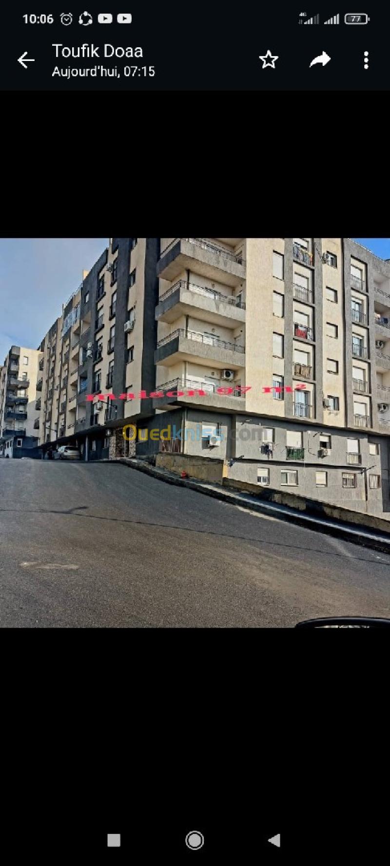 Sell Apartment F3 Alger Bourouba - Alger Algeria