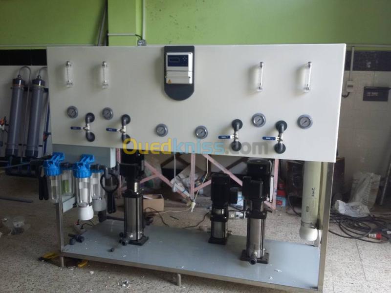 FABRICATION STATIONS DE TRAITEMENTS DES EAUX (fitres + adoucisseur + déminéralisateur + osmoseur ...