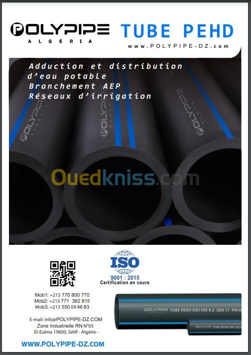 TUBE PEHD EAU POTABLE POLYPIPE Sétif El eulma - Ouedkniss.com - Algérie