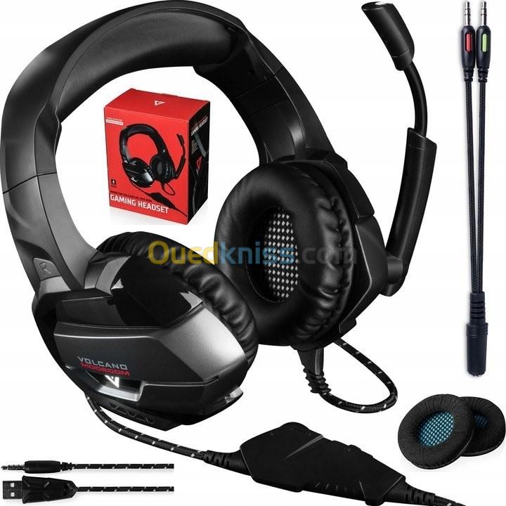 CASQUE GAMER VOLCANO MC839 1JACK+ADAPTATEUR VOLCANO Alger Cheraga ...
