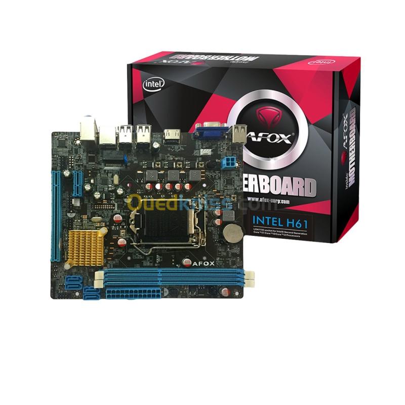 CARTE MERE INTEL AFOX H61 IH61-MA SOCKET LGA1155 - Alger Algérie