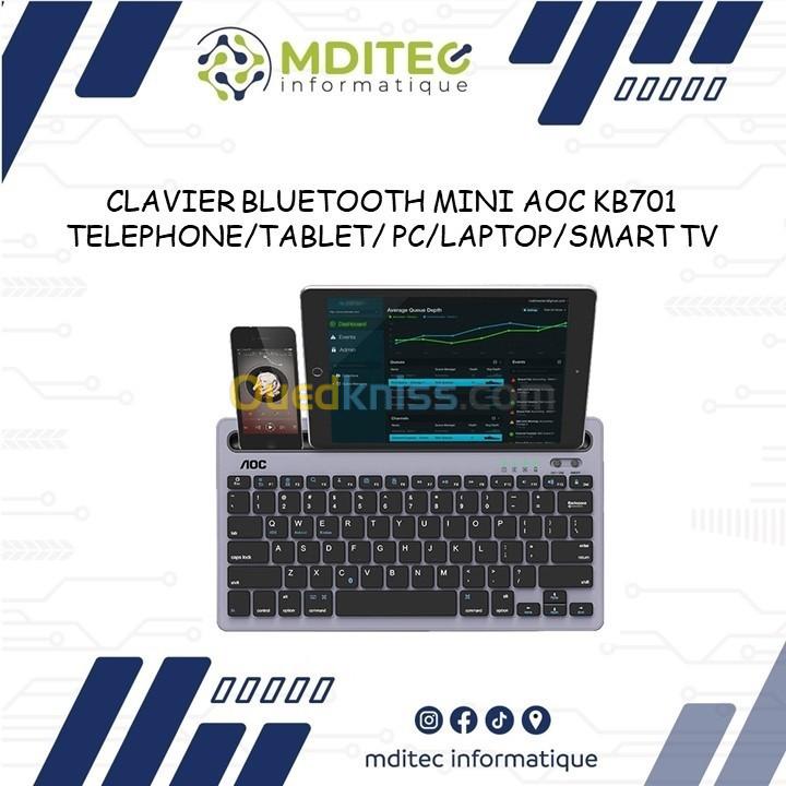 CLAVIER BLUETOOTH MINI AOC KB701 Alger Mohammadia - Ouedkniss.com - Algérie