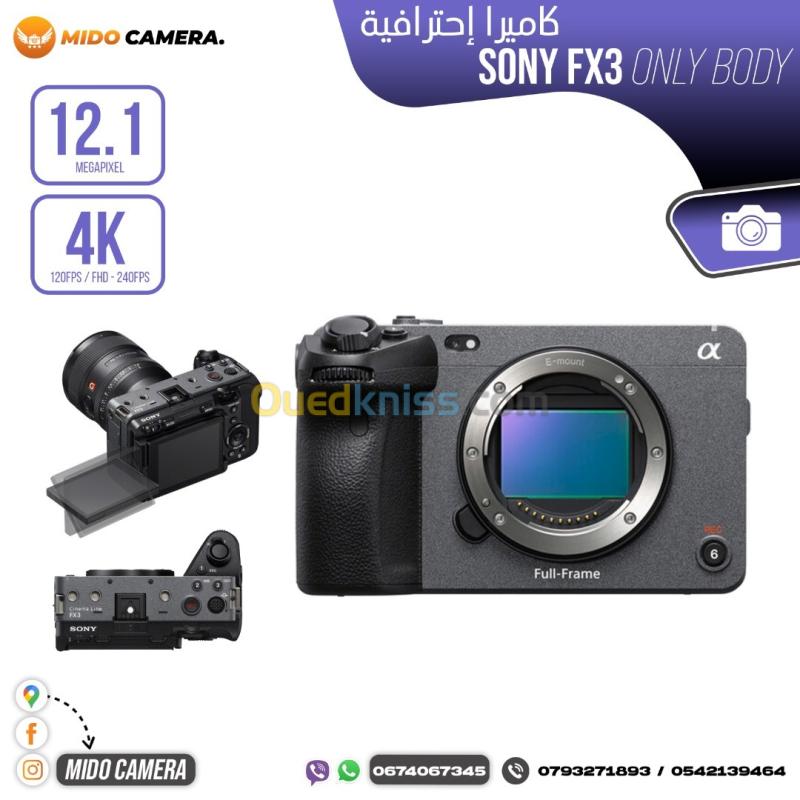 Sony FX3 Full-Frame Cinema Camera UHD 4K 120FPS - Alger Algeria
