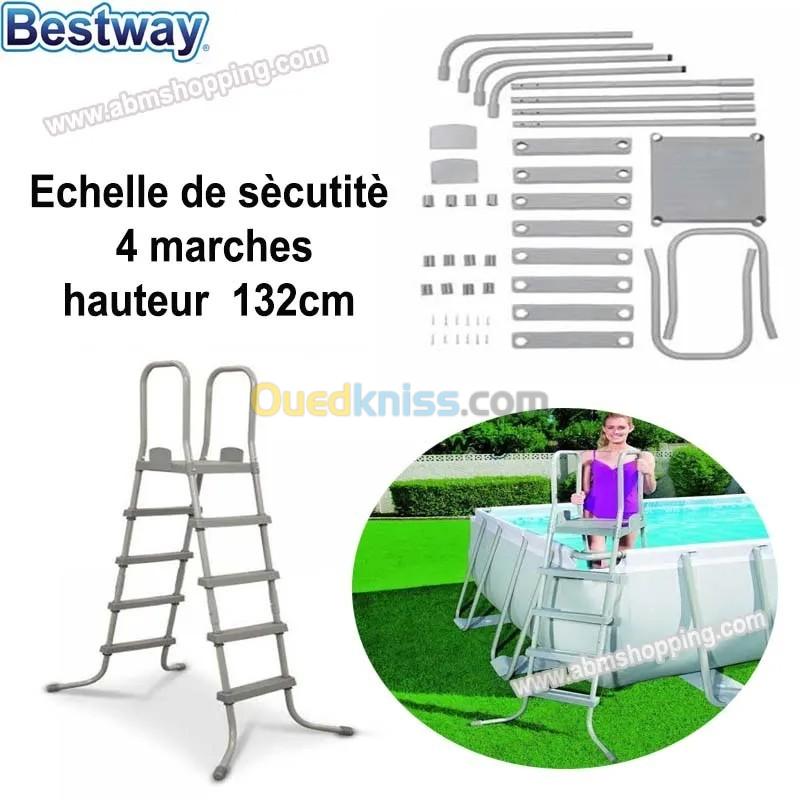 Echelle de Piscine de Sécurité à 4 Marches Flowclear 132 cm Extérieur ... Echelle de Piscine de Sécurité à 4 Marches Flowclear 132 cm Extérieur ...