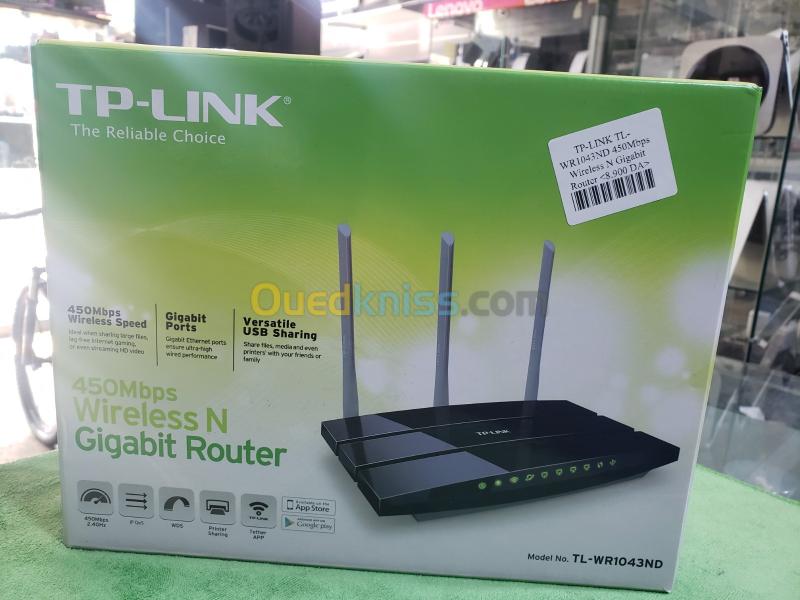 TP-LINK TL-WR1043ND 450Mbps Wireless N Gigabit Router - Oran Algérie