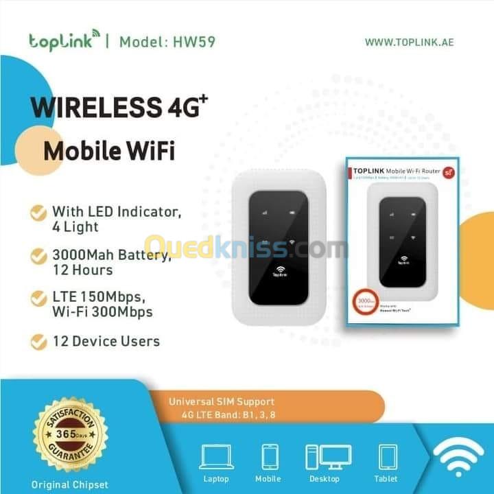 MODEM 4G LTE TOPLINK MOBILE WIFI ROUTER 5G Alger Alger centre ...